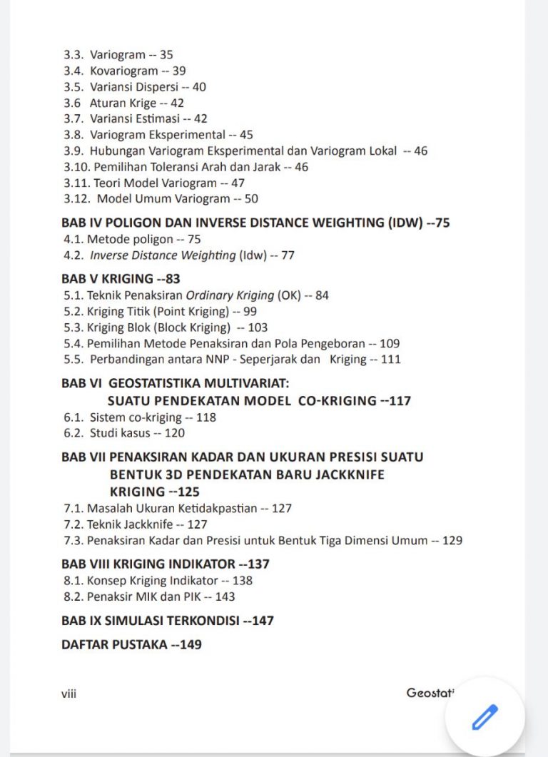 Buku Geostatistik Edisi Ketiga Karya DR. Ir. Waterman Sulistyana ...